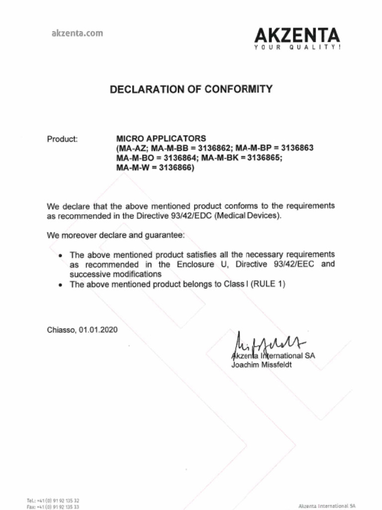 Declarations Conformity 2695 | PDF