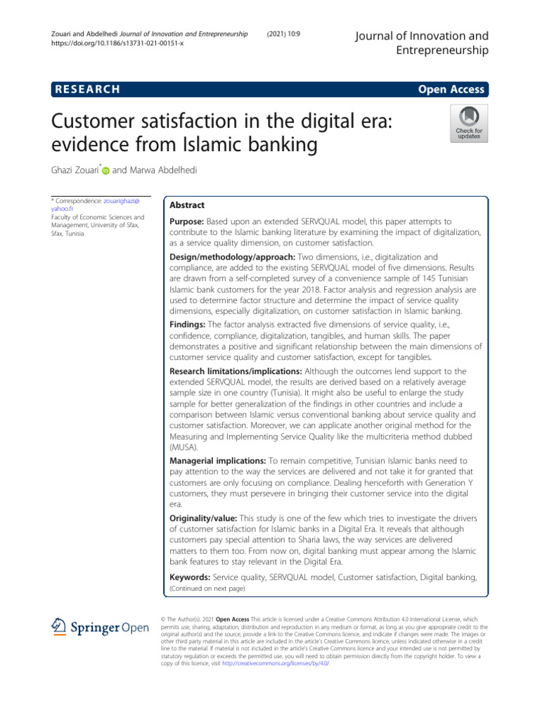 Marketing Journal - Customer Satisfaction in The Digital Era | PDF ...