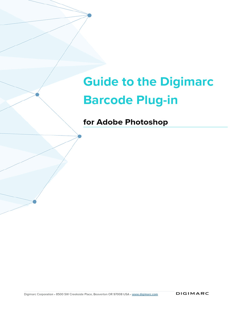 Guide To The Digimarc Barcode Plug in For Adobe Photoshop | PDF | Adobe ...