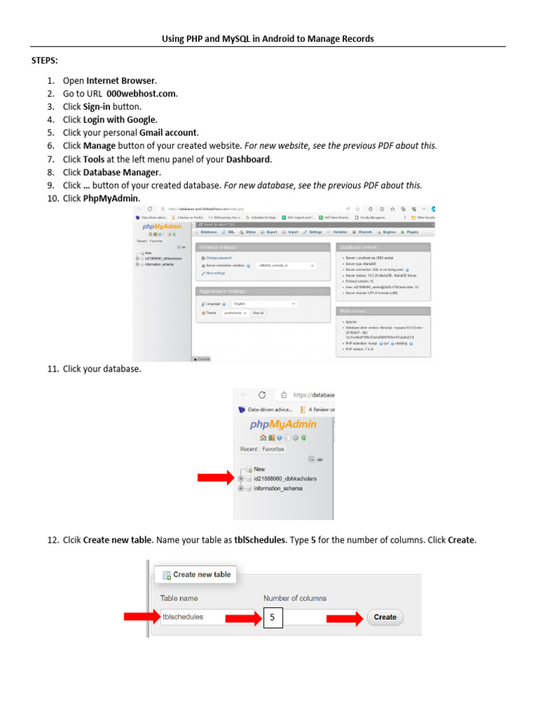 Using Php And Mysql In Android To Manage Records 1 Pdf Php User Computing