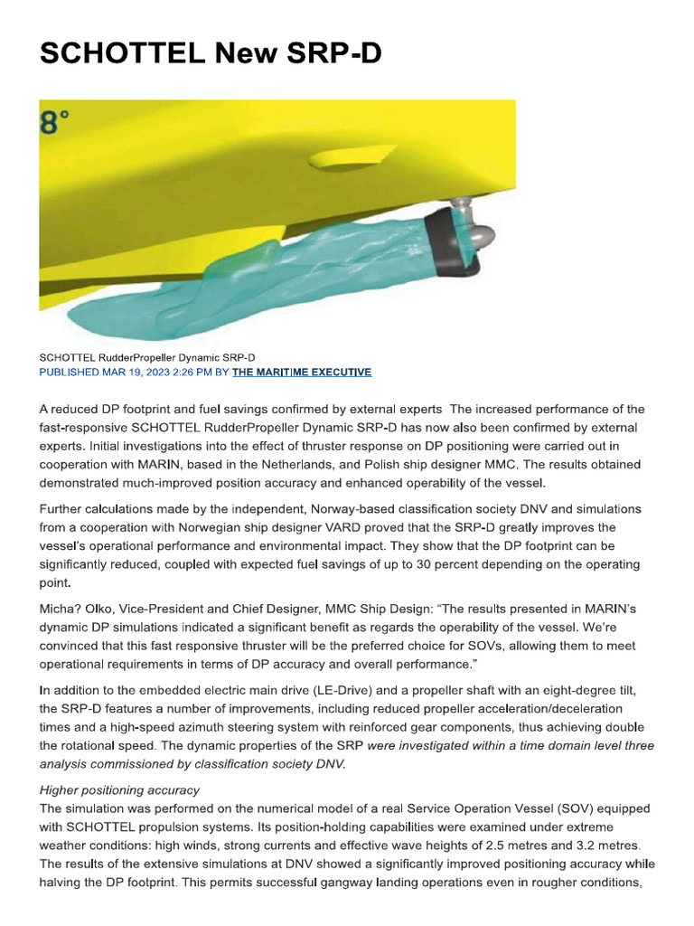 Schottel New SRP-D | PDF