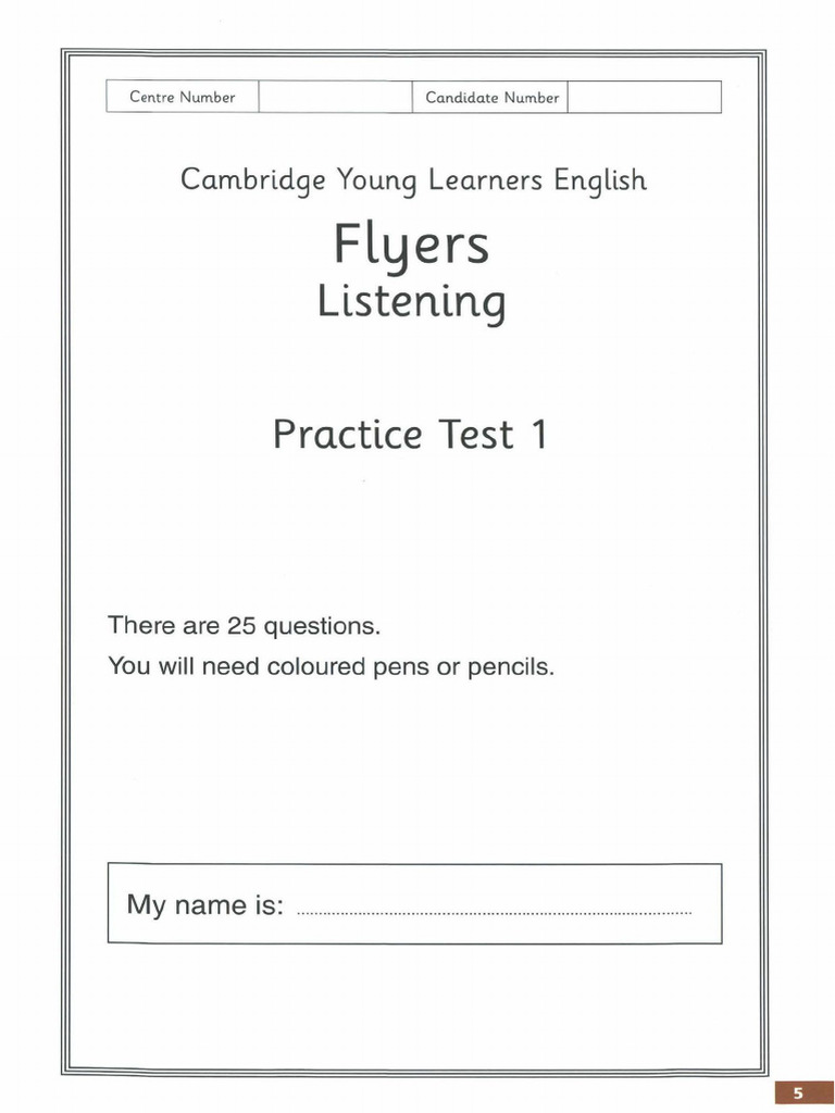 187 - 1 - Flyers. 8 Complete Practice Tests - 2018 - 212p | PDF
