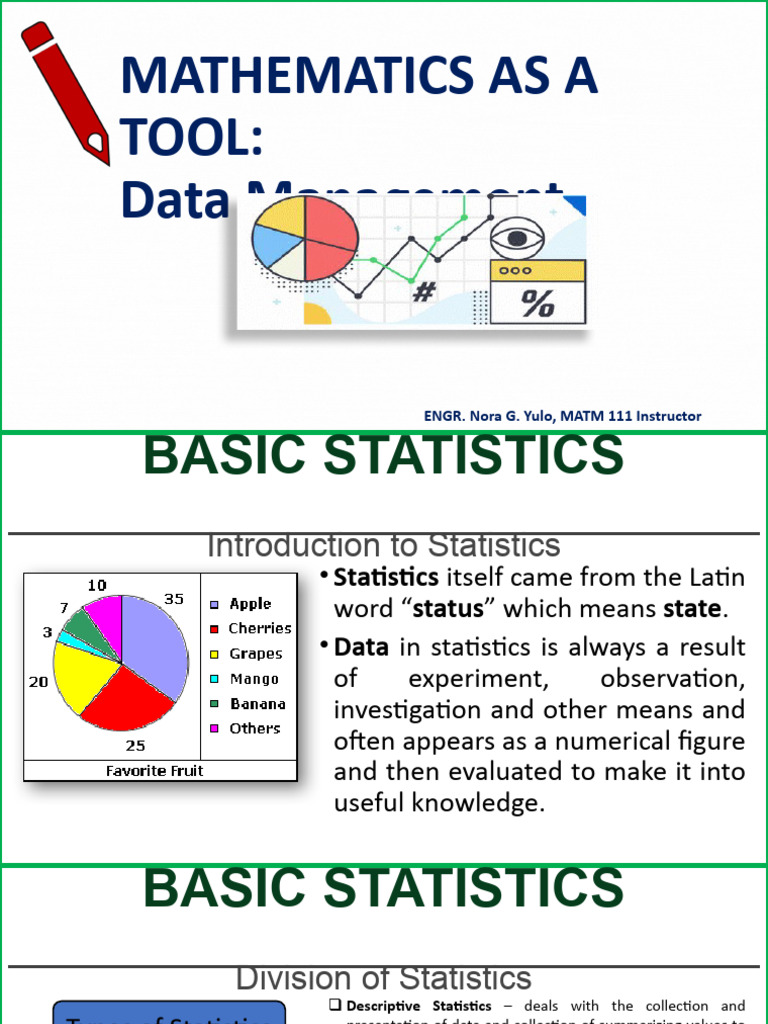 Understanding Basic Statistics Concepts | PDF | Statistics | Level Of Measurement
