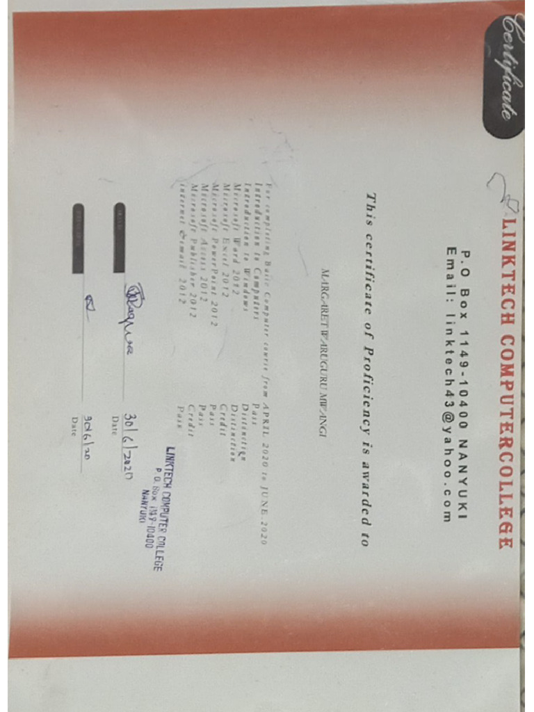 Computer Cert | PDF