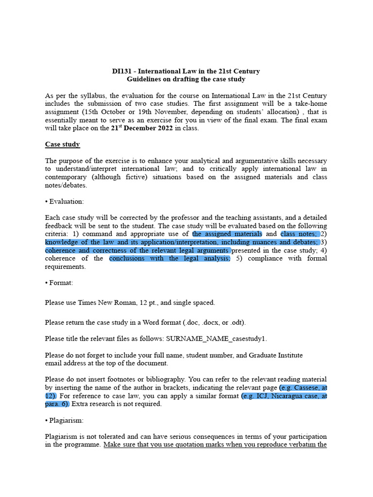 Drafting Guidelines | PDF