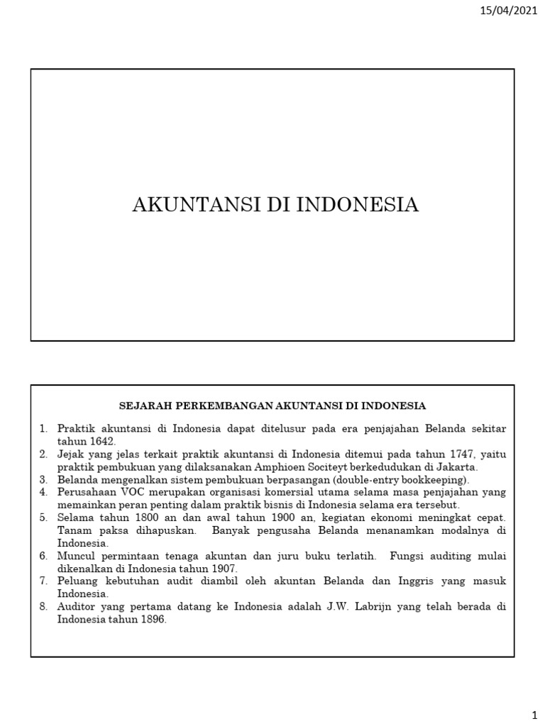 4 Akuntansi Di Indonesia | PDF