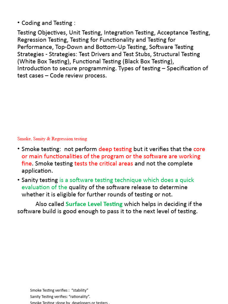 SE - Testing - Part1 | PDF | Software Testing | Software Release Life Cycle