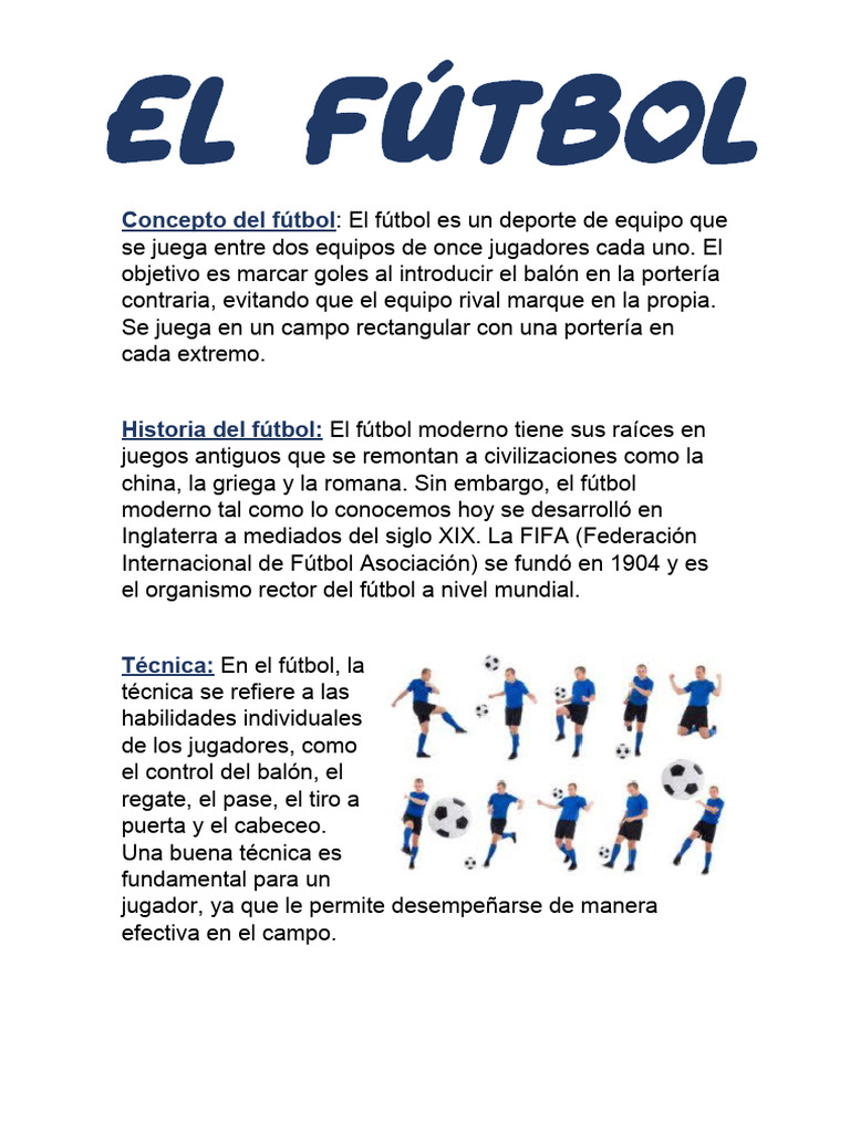 El Fútbol | PDF