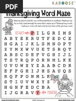Thanksgiving Fill in The Blank Story | PDF