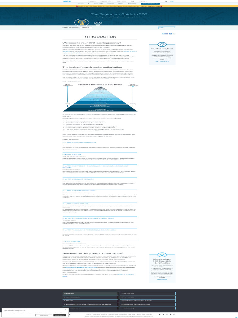 Beginner's Guide To SEO (Search Engine Optimization) - Moz | PDF | Search Engine Optimization ...