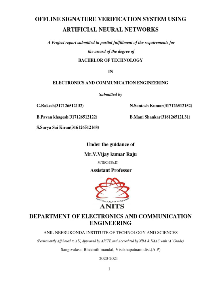 Offline Signature Verification System Using Artificial Neural Networks ...