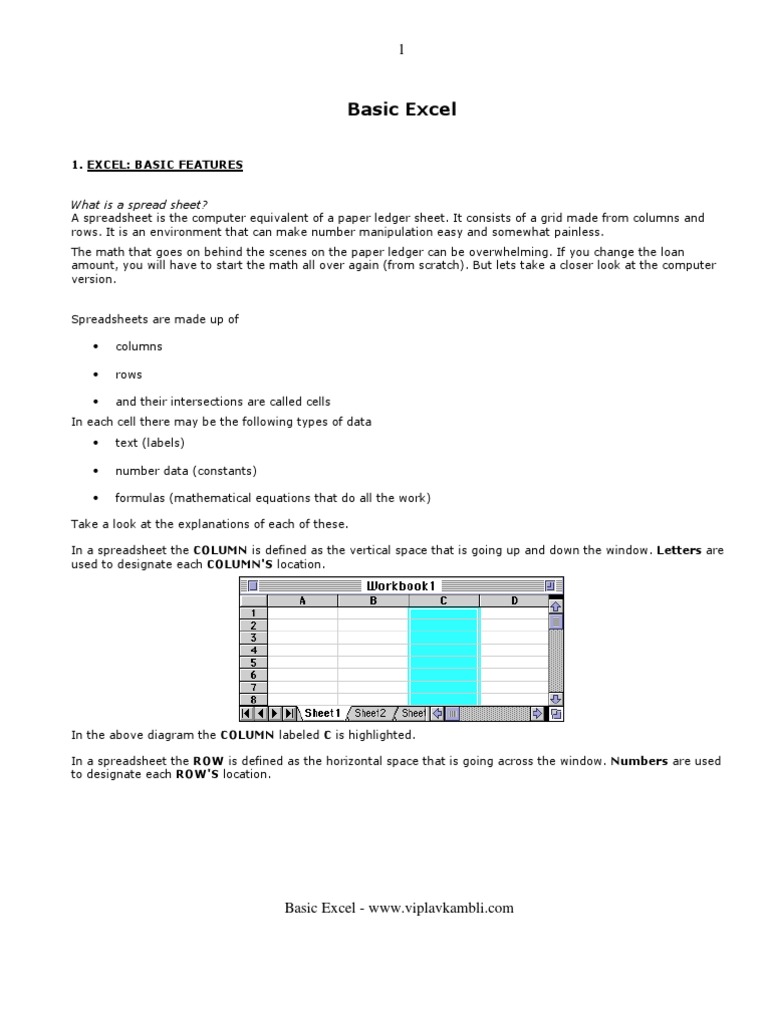 Basic Excel | PDF | Spreadsheet | Microsoft Excel