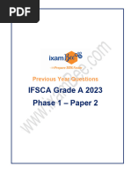 IFSCA Grade A Officer 2022 Phase 1 Paper 2 Previous Year Paper | PDF ...