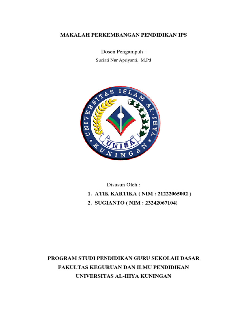 Makalah Perkembangan Pendidikan IPS | PDF | Sejarah