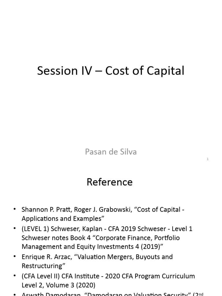 Chapter 02 - Cost of Capital | PDF | Cost Of Capital | Capital Structure