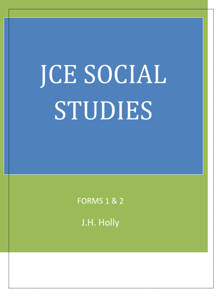 Jce Social Notes 1&2 | PDF | Cost Of Living | Family