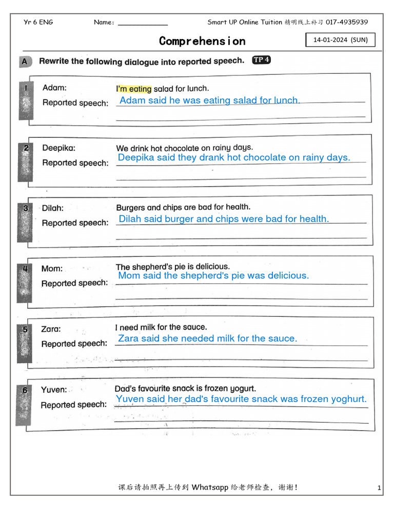 Unit 1 Y6 ENGLISH | PDF