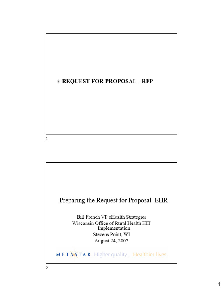 Chapter8 RFP | Download Free PDF | Request For Proposal | Electronic ...