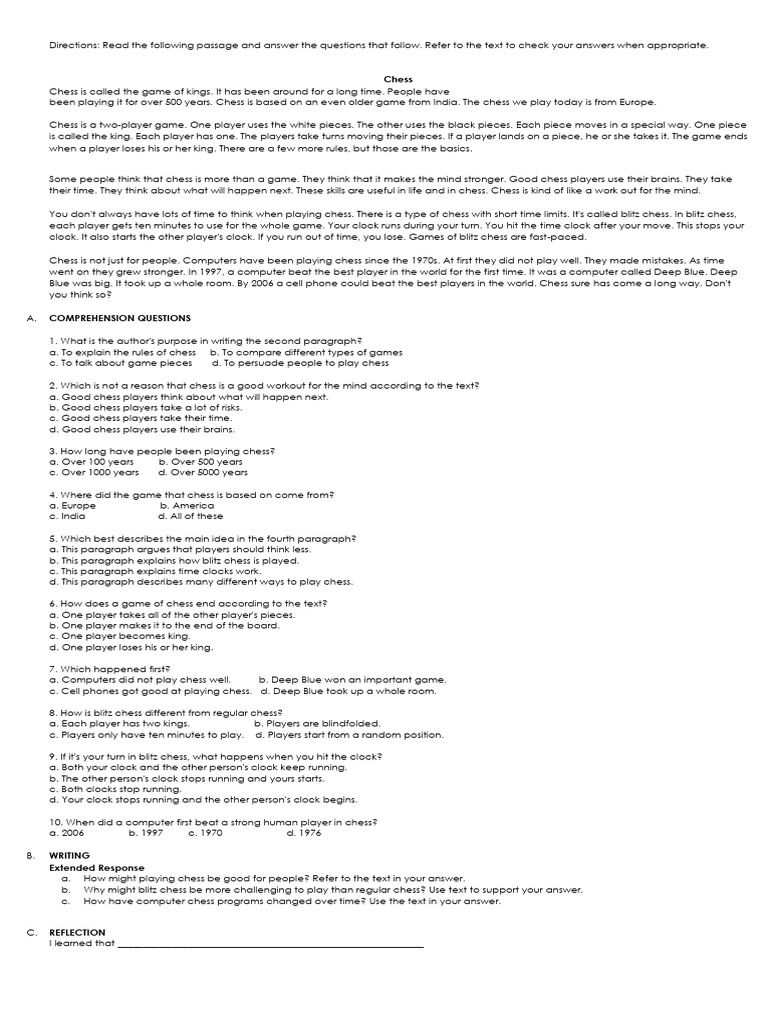 Reading Material For CUF 04-05-24 READING | PDF | Chess | Neuroscience