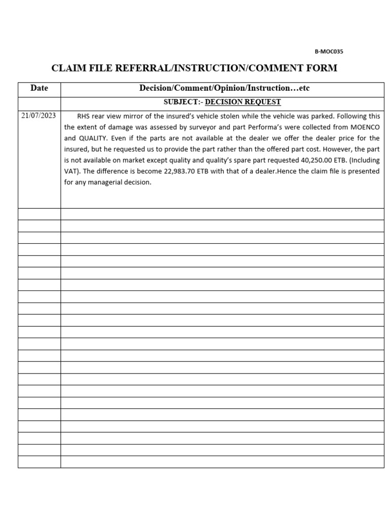 Claim File Referral | Download Free PDF | Insurance | Door