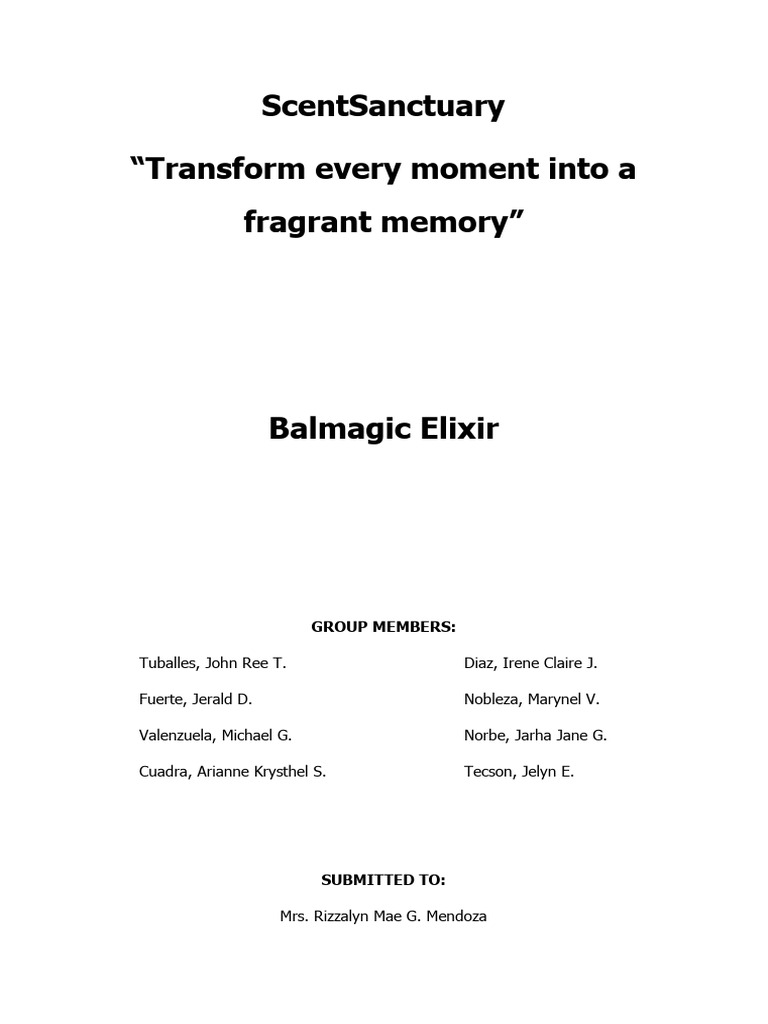Scentsanctuary "Transform Every Moment Into A Fragrant Memory" | PDF ...