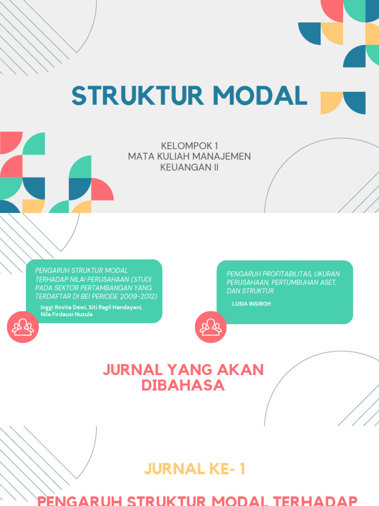 Ppt struktur modal | PDF