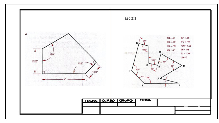 Trazado Poligono Irregular | PDF