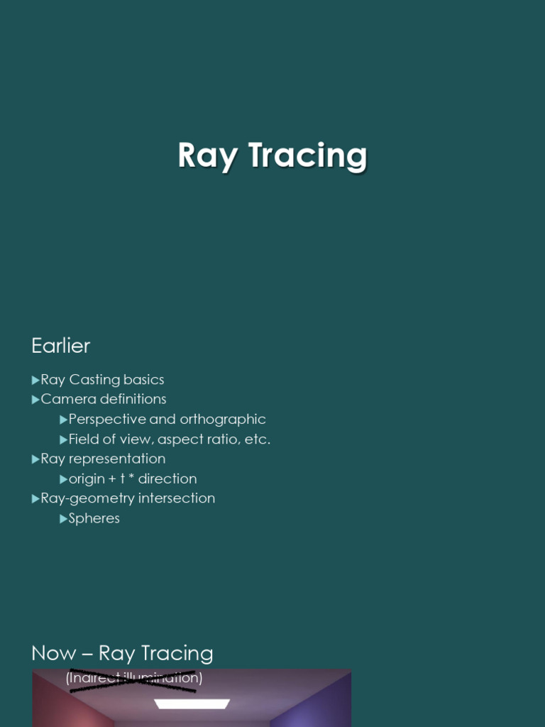003ray Tracing 1 | PDF | Reflection (Physics) | Mirror