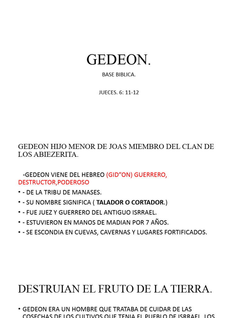 GEDEON | PDF | Religión y espiritualidad