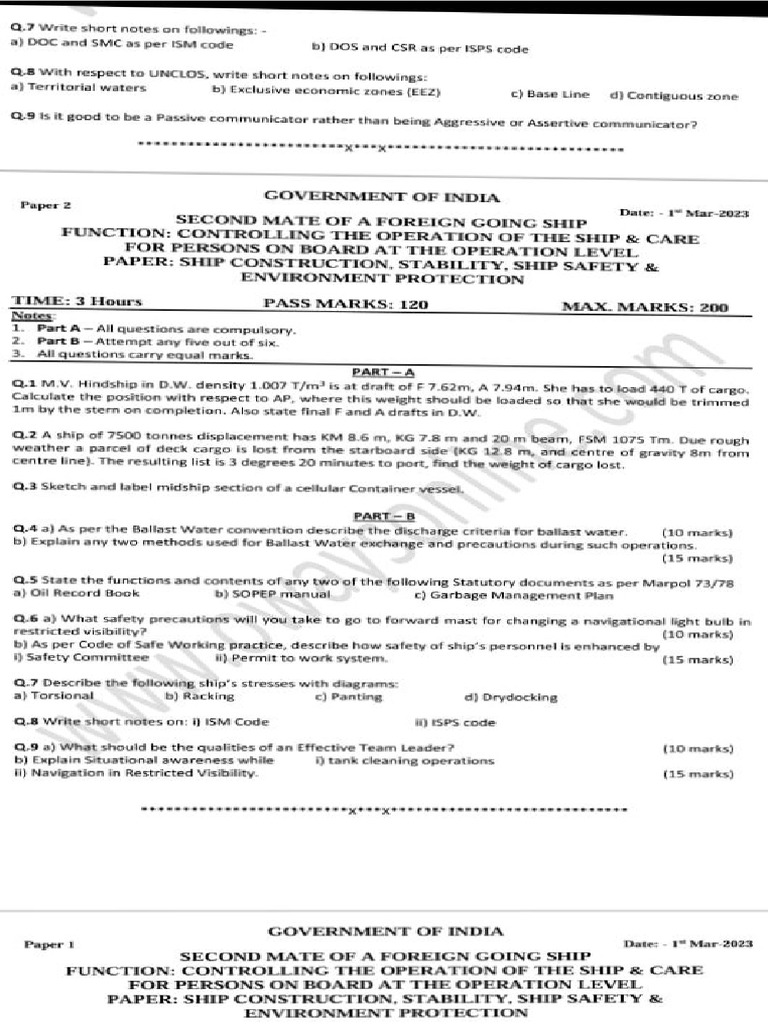 Question Paper | PDF