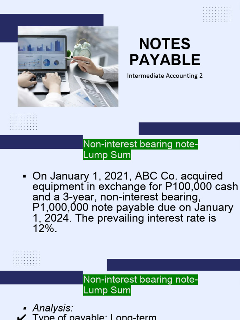 Notes Payable 2 | PDF | Present Value | Interest