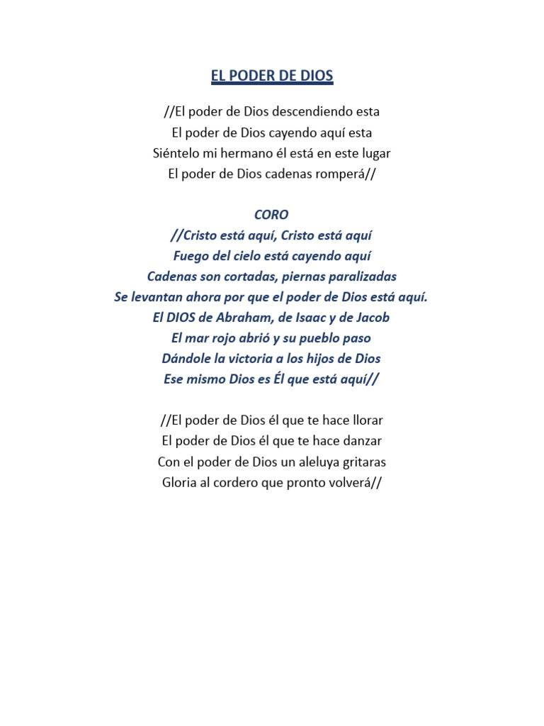 El Poder de Dios | PDF
