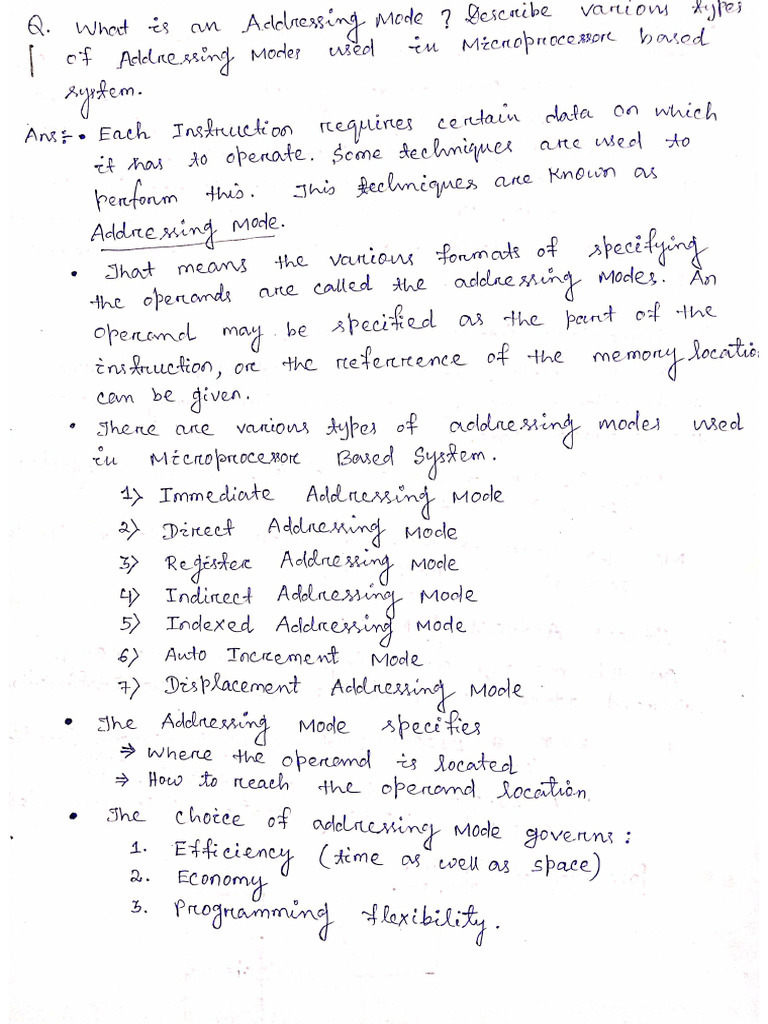 COA - Unit1 - Addressing Mode, Instruction Archna Mam | PDF