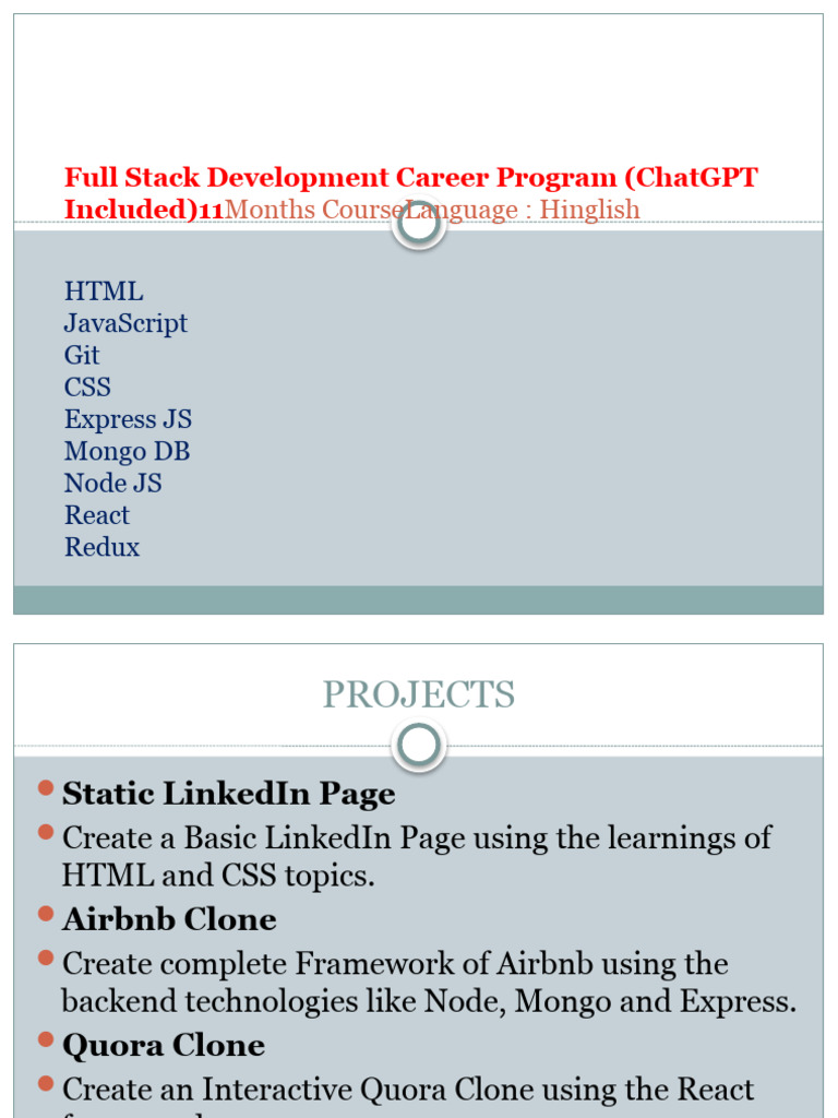 Teachers and Course Programme and All About | PDF | Java Script | Data ...