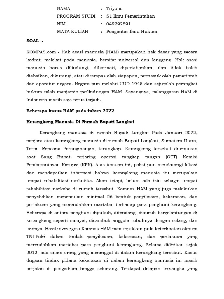 Lembar Tugas 3 - Pih | PDF