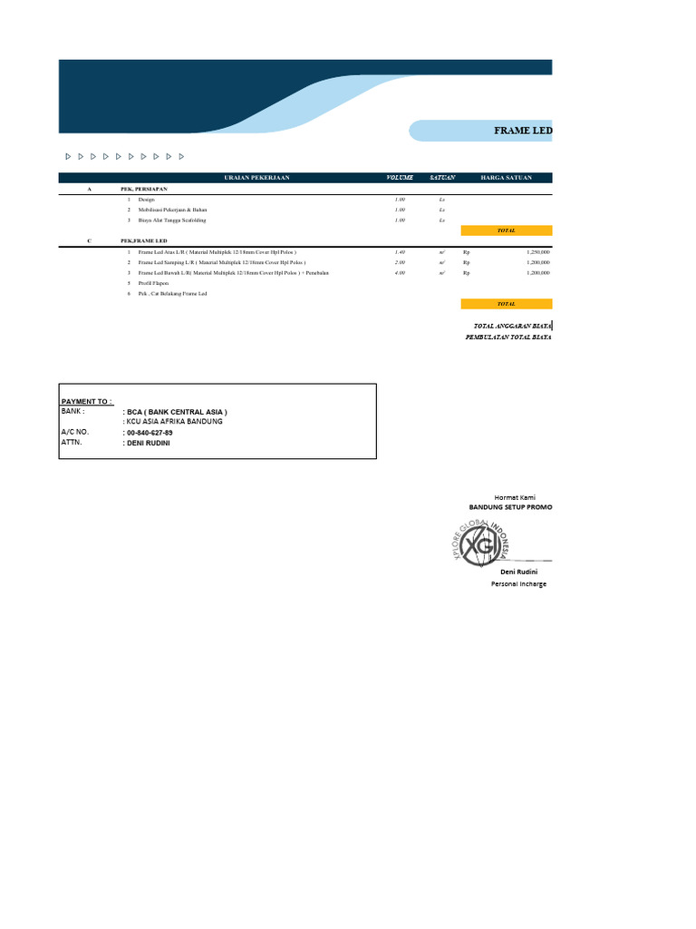 Invoice Frame Led 2023 | PDF | Banks | Companies Of Asia