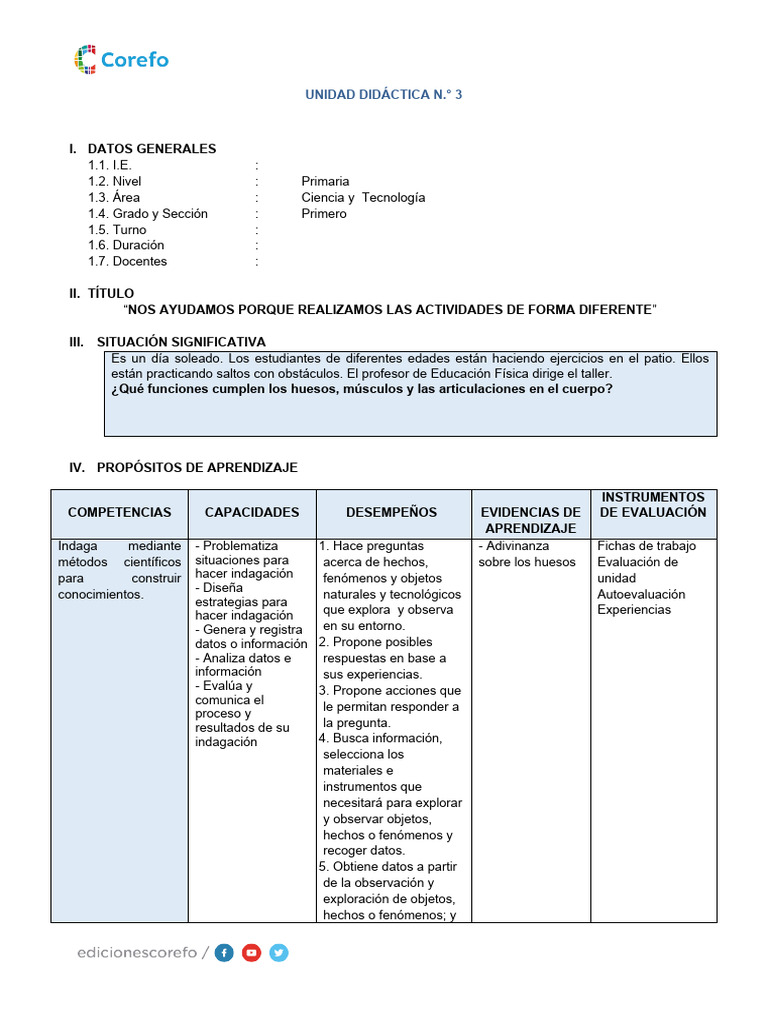 Unidad Didactica 3 | PDF | Evaluación | Maestros