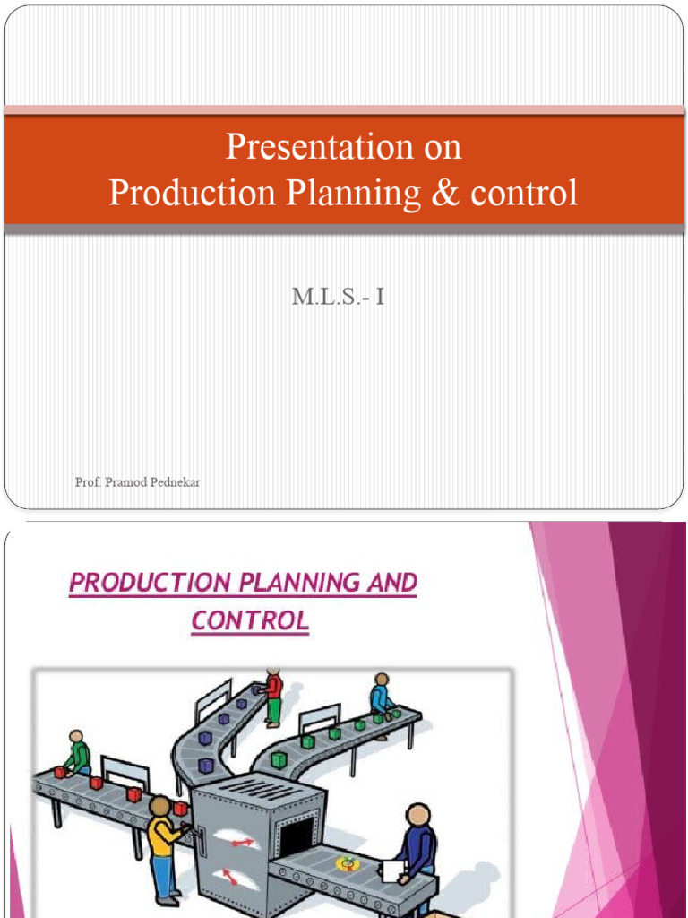 Presentation Production Planning and Control | PDF | Planning | Inventory