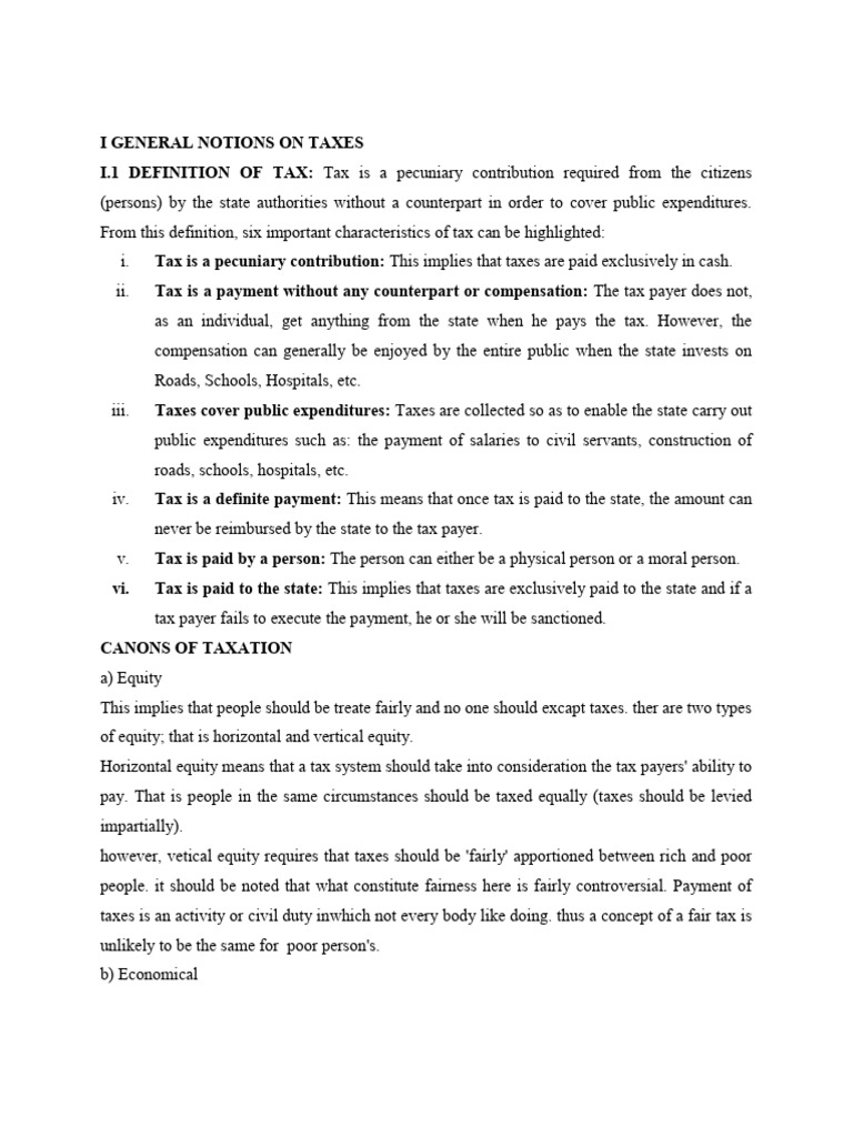 Taxation Introduction | PDF | Taxes | Direct Tax