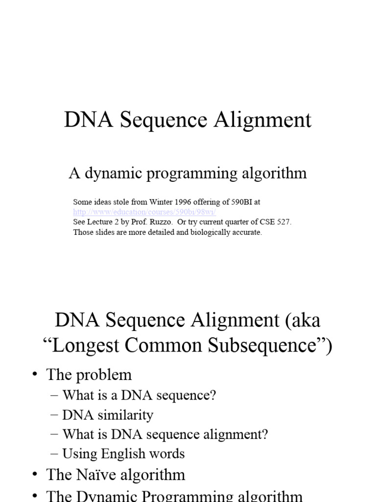 Sequence Alignment | PDF | Sequence Alignment | Dna Sequence Alignment | PDF | Sequence Alignment | Dna