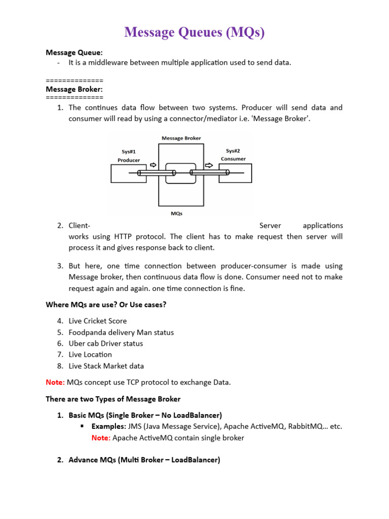 11. Message Queues(ActiveMQs and Kafka) | PDF | Distributed Computing Architecture | Network ...