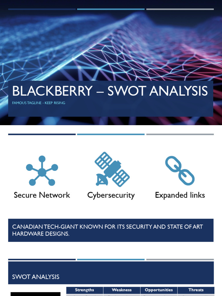 Blackberry Swot 2 | PDF | Blackberry | Computer Security