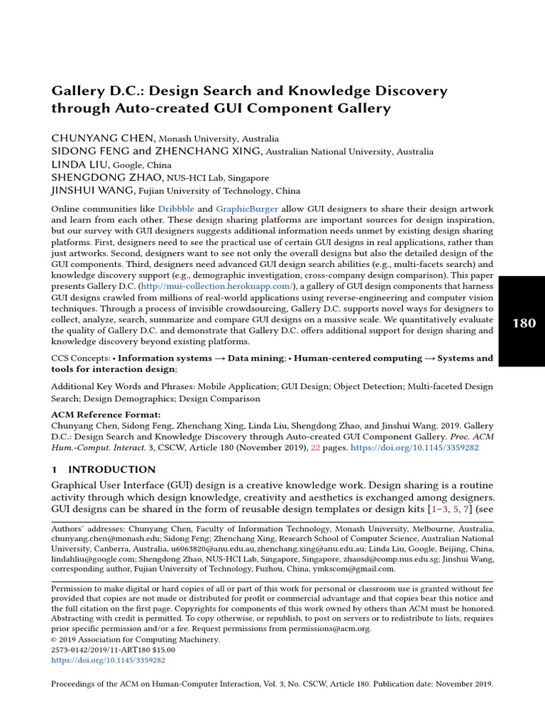 Chen Et Al. - 2019 - Gallery D.C. Design Search and Knowledge Discover | PDF | Google Play ...
