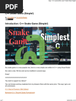 Qbasic Snake Game Code | PDF | Boolean Data Type | Computer Science