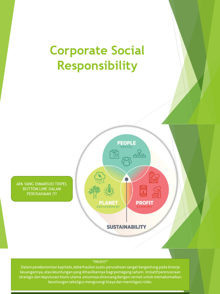 Materi CSR dan Prinsip Pelaksanaannya | PDF