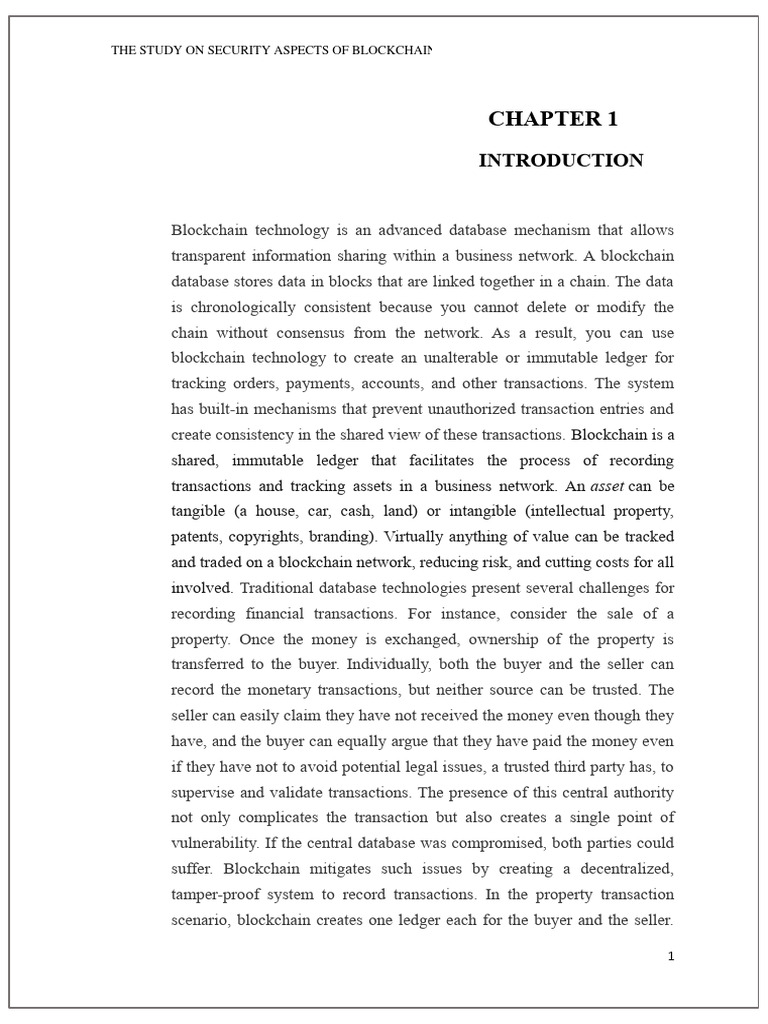 CHAPTER 1 Dissertation | PDF | Cryptocurrency | Bitcoin CHAPTER 1 Dissertation | PDF | Cryptocurrency | Bitcoin