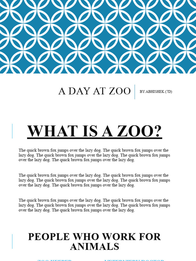 A DAY AT ZOO | PDF