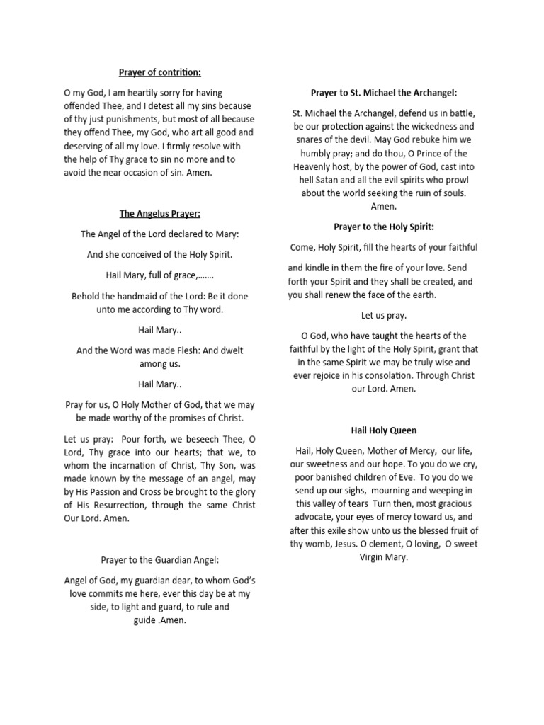 Catholic Prayers | Download Free PDF | Jesus | God The Father