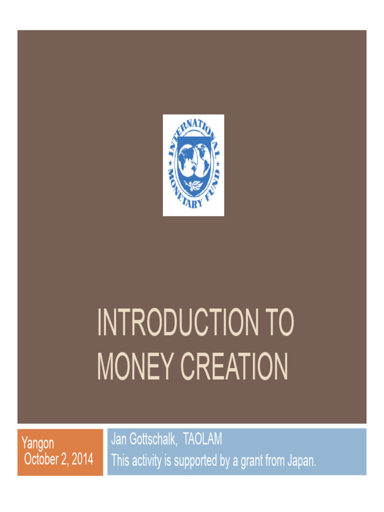 June 3 | PDF | Money Creation | Money