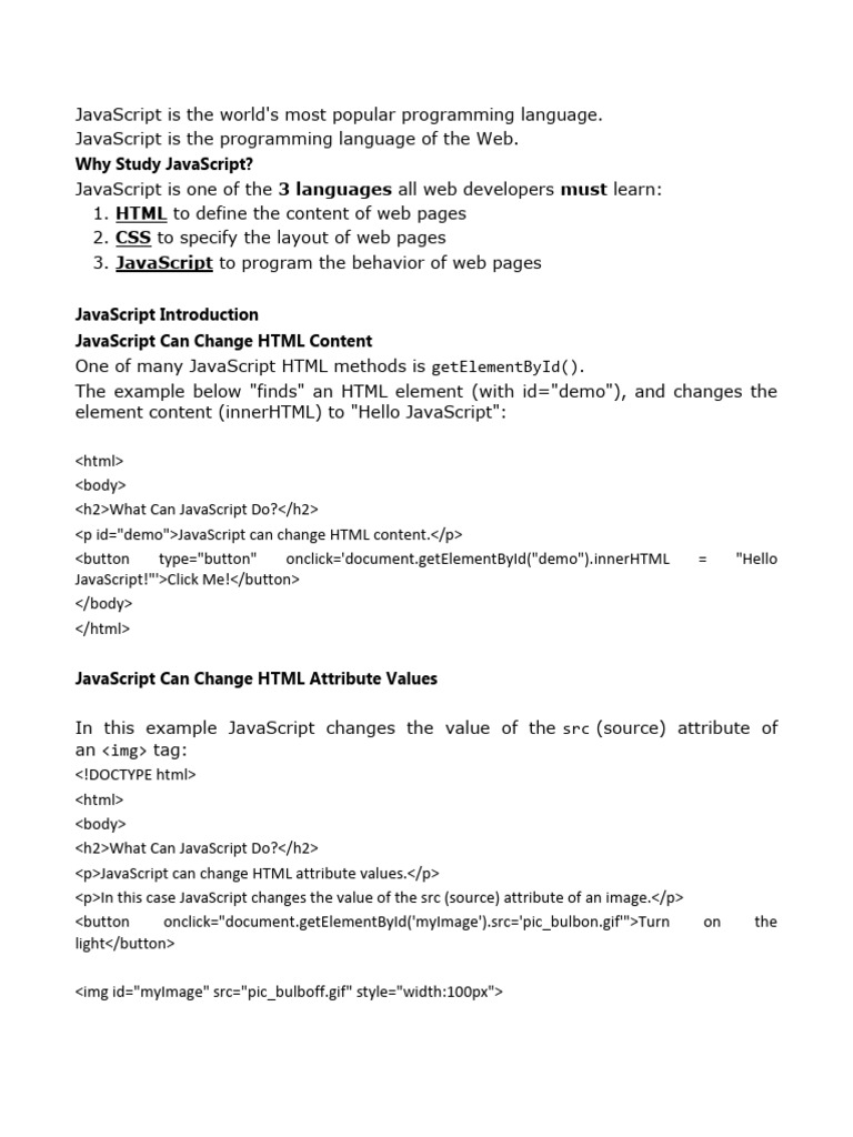 Why Study Javascript? | PDF | Java Script | Scope (Computer Science) Why Study Javascript? | PDF | Java Script | Scope (Computer Science)